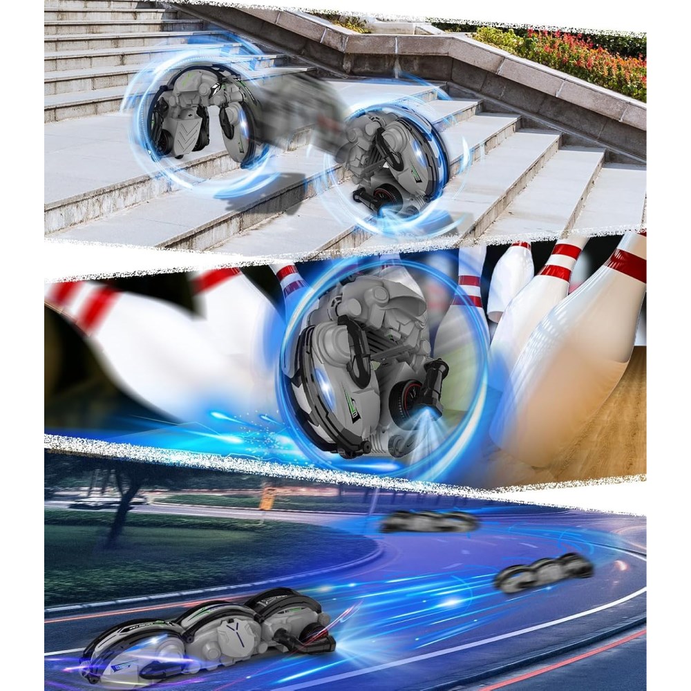 ماشین کنترلی شارژی ماری توپی مدل Rolling RC Stunt Snake Car_اسباب بازی ماشین کنترلی