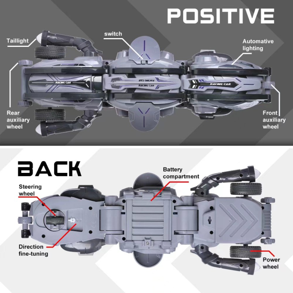 ماشین کنترلی شارژی ماری توپی مدل Rolling RC Stunt Snake Car_اسباب بازی ...